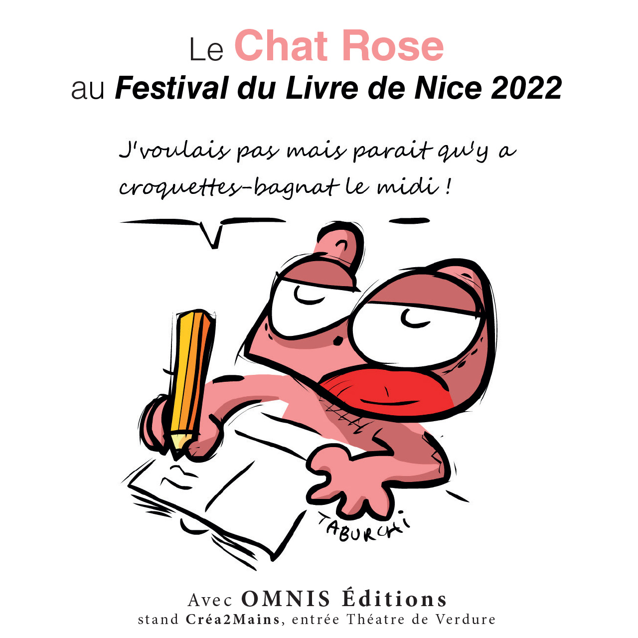 Le Chat Rose participera au Festival du Livre de Nice 2022 | Le site ...